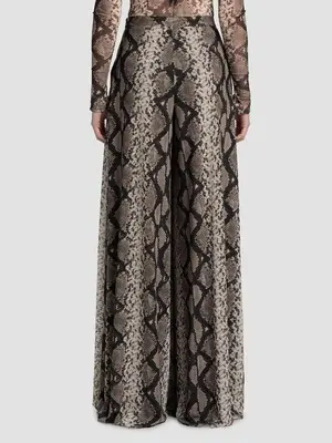 Lapointe Mesh Wide-leg Pants