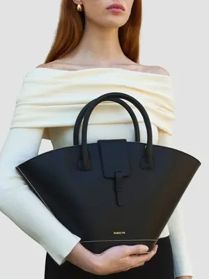 PARIS/64 Lumière Leather Tote Bag - Black