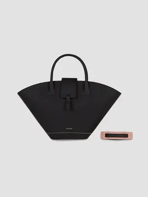 PARIS/64 Lumière Leather Tote Bag - Black