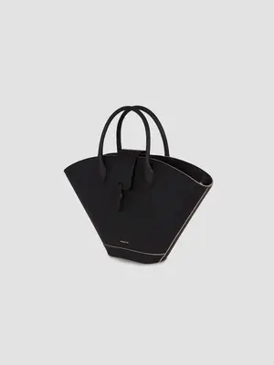 PARIS/64 Lumière Leather Tote Bag - Black