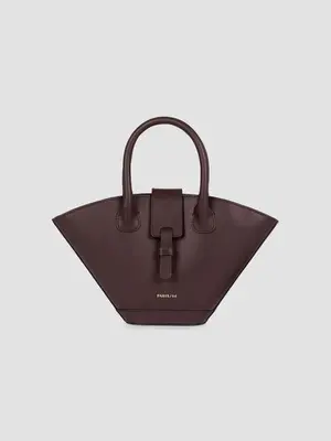 PARIS/64 Lumière Mini Leather Top Handle Bag - Brown