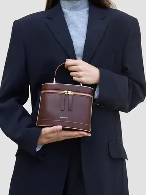 PARIS/64 Prismatic Leather Top Handle Bag