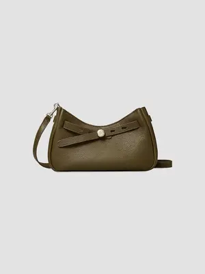 Tory Burch Textured Leather Crossbody Bag Leccio