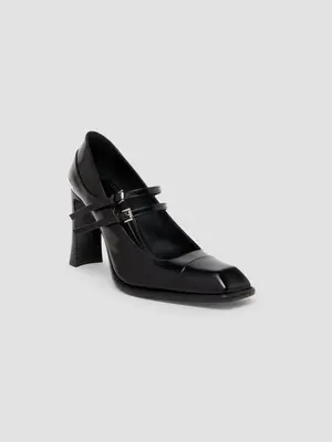 Alexander McQueen Niko 95mm Mary Jane Leather Pumps