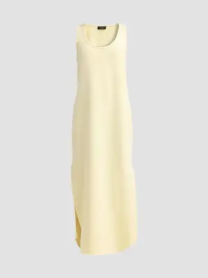 Wardrobe.NYC Side-slit Tank Midi Dress - Lemon