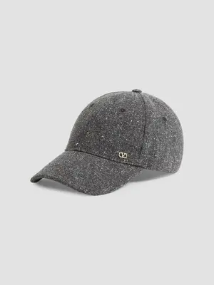 Valentino Garavani Vlogo Signature Wool Baseball Cap