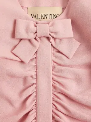 Valentino Garavani Cropped Jacket In Crispy Light Wool