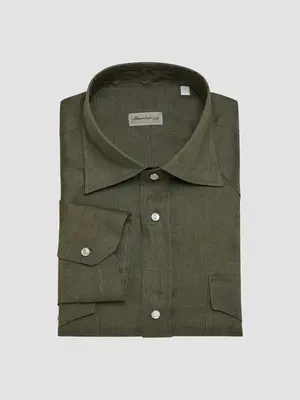 SARTORIO NAPOLI Texas Linen Shirt - Green