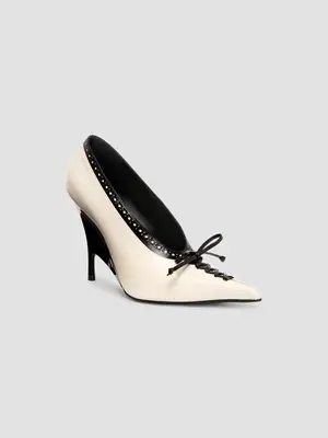 Alexander McQueen Koko 110mm Leather Wedge Pumps