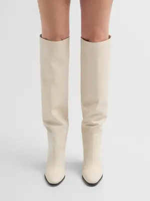 JIMMY CHOO Caly 85mm Leather Boots