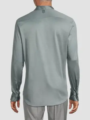 Canali Jersey Sport Shirt - Green