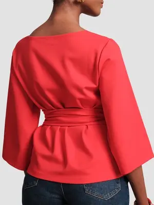 FRANCES VALENTINE Whitney Wrap Top