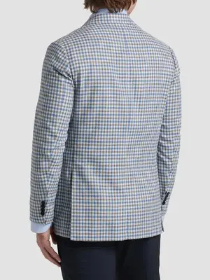 SARTORIO NAPOLI Gingham Wool-blend Sport Coat