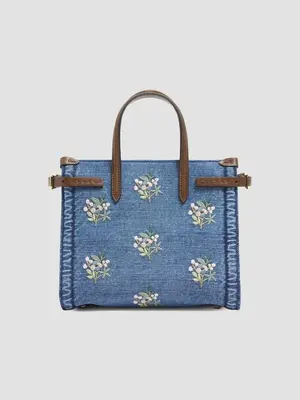 Valentino Garavani Antibes Small Embroidered Shopping Bag