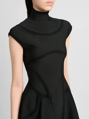 Alexander McQueen Volume Fit & Flare Mini Dress