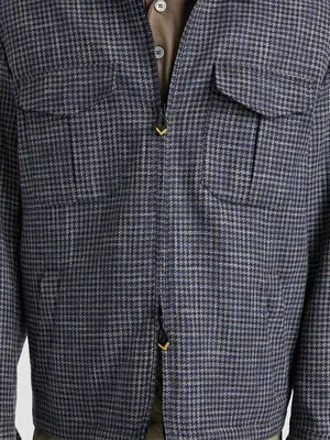 SARTORIO NAPOLI Wool-blend Full-zip Shirt Jacket
