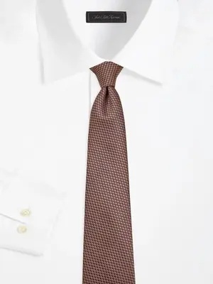 Kiton Tonal Textured Silk Tie