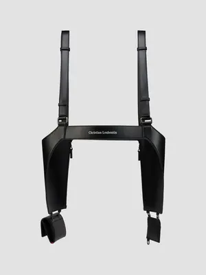 CHRISTIAN LOUBOUTIN Tactical Leather Harness Bag