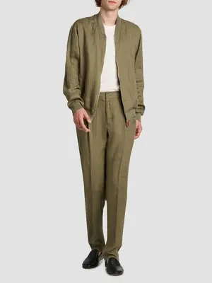 Kiton Pahoa Linen Jacket - Khaki