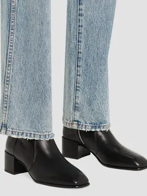 JIMMY CHOO Eliot 45mm Leather Ankle Boots