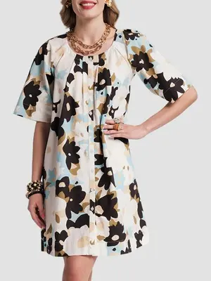 FRANCES VALENTINE Virginia Printed Minidress