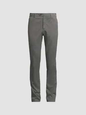 Canali Gart-dyed Comfort Chino Pants - Grey