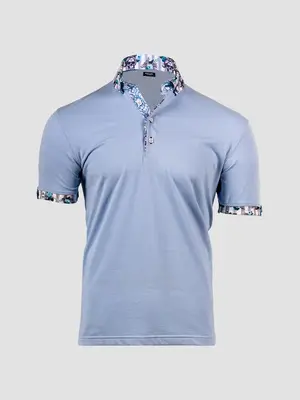 MACEOO Newton Marthyr Polo Shirt - Blue