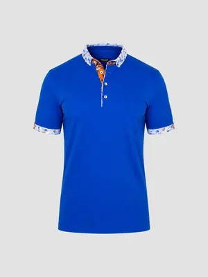 MACEOO Newton Marthyr Polo Shirt - Blue