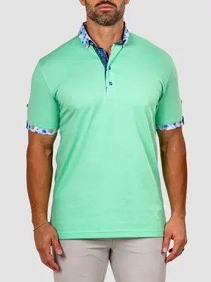 MACEOO Newton Marthyr Polo Shirt - Green