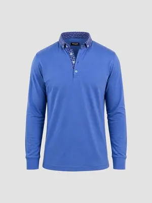 MACEOO Newton Polo Shirt - Blue