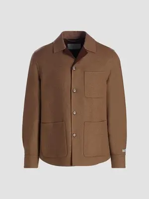 Canali Double-face Wool Overshirt