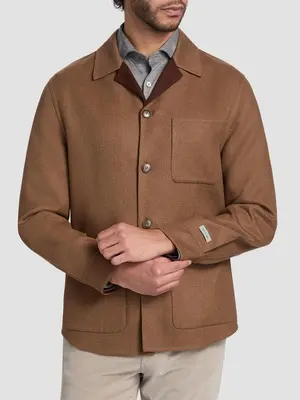 Canali Double-face Wool Overshirt