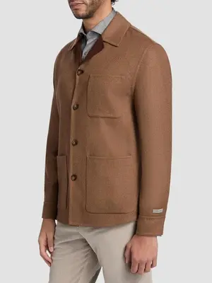 Canali Double-face Wool Overshirt