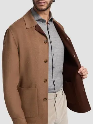 Canali Double-face Wool Overshirt
