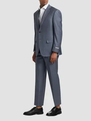 Canali Micro Houndstooth Classic-fit Wool Suit