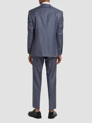 Canali Micro Houndstooth Classic-fit Wool Suit