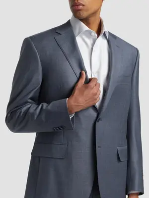Canali Micro Houndstooth Classic-fit Wool Suit