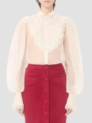 Valentino Garavani Embroidered Organza Shirt