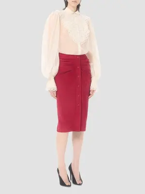 Valentino Garavani Embroidered Organza Shirt - Vanilla