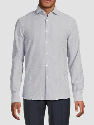 Canali Seersucker Sport Shirt
