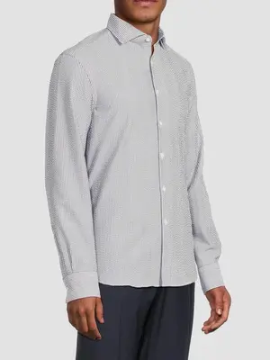 Canali Seersucker Sport Shirt