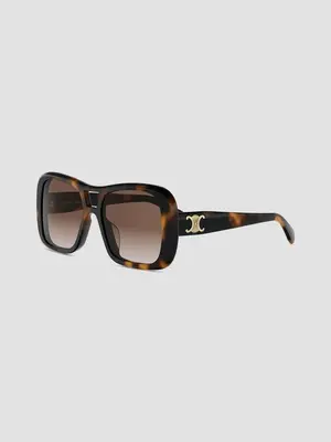 Celine Triomphe 55mm Pilot Sunglasses - Brown