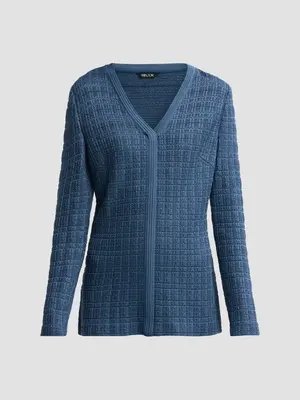 Misook Tweed-knit Tunic - Stardust