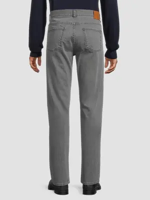 Canali Stretch Modern-fit Slim Jeans - Grey