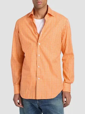 Kiton Check Cotton Shirt
