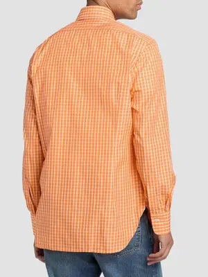 Kiton Check Cotton Shirt