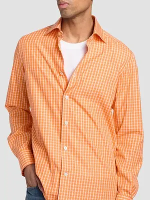 Kiton Check Cotton Shirt