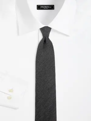 Canali Textured Silk-cashmere Tie