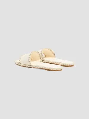Valentino Garavani Vlogo Torchon Slide Sandals In Nappa Leather