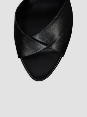 CHRISTIAN LOUBOUTIN Fanny Slide 85mm Leather Mules - Black